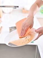 China Compostable Cellulose Sponge Scourer Plastic Free Cellulose Cleaning Sponge for sale