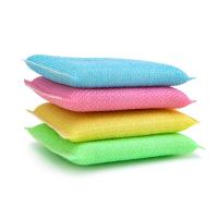 China Wire Net Kitchen Cleaning Scourer 750% High Water Absorption Mesh Dish Sponge for sale