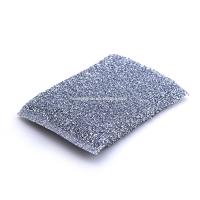 China Silver Stainless Steel Kitchen Scourer Sponge Corrosion Resistant for sale