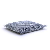 China Silver Stainless Steel Kitchen Scourer Sponge Corrosion Resistant for sale