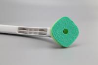 China Silicone Head Disposable Toilet Brush Disposable Toilet Scrubber Convenient for sale