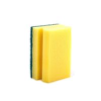 China Customized Notch Shape Kitchen Sponge Scourer 10x7x4.5cm for sale