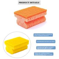 China Custom Heavy Duty Kitchen Cleaning Sponge with Scouring Pad for sale