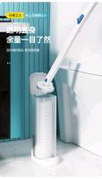 China Disposable Toilet Brush with Ergonomic Handle for Hygiene Cleaning for sale