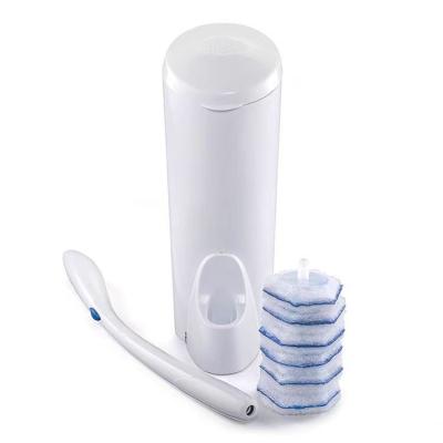 China Multi Purpose Disposable Toilet Brush Cleaner Stain Removal Disposable Toilet Scrubber for sale