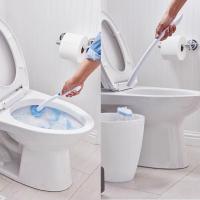 China Multi Purpose Disposable Toilet Brush Cleaner Stain Removal Disposable Toilet Scrubber for sale