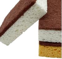China Natural Wood Pulp Dish Sponge for Non-Stick Pans for sale