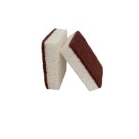 China Biodegradable Cellulose Scouring Pads Dual-Layer for Kitchen & Body for sale