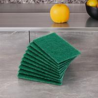 China Diamond Sand Nylon Reusable Scrubbing Pads Roll for Kitchen Cleaning for sale