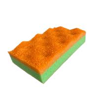 China Double-Sided Dish Sponge with Volcanic Texture for Tough Scrubbing for sale