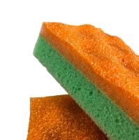 China Double-Sided Dish Sponge with Volcanic Texture for Tough Scrubbing for sale