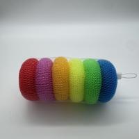 China Multicolor Plastic Mesh Scrub Ball for Kitchenware Cleaning for sale