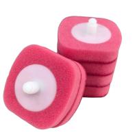 China Donghui Wall-Mounted Disposable Toilet Brush System with Sponge Refills for sale