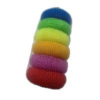 China Premium PP Ball Scourer Non-Scratch Kitchen Scrubber 6-Pack for sale
