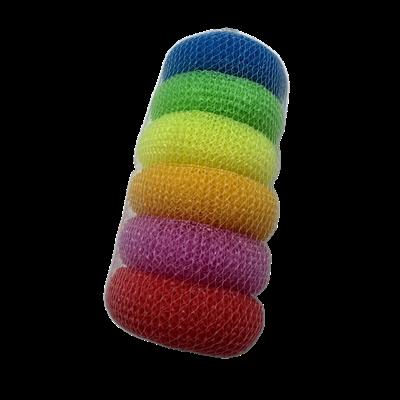 China Premium PP Ball Scourer Non-Scratch Kitchen Scrubber 6-Pack for sale