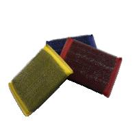 China Heavy Duty Copper Mesh Steel Wool Scrub Sponge for Pans for sale