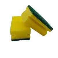 China I-Shaped High-Density Scouring Sponge Pad with Diamond Sand for sale