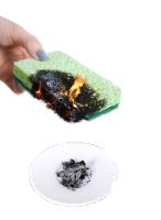 China Natural Wood Pulp Dual-Sided Sponge Scrubber for Dish Cleaning for sale