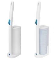 China White Replaceable Head Innovative Design Toilet Brush High-End Designed For Bathrooms for sale