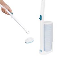 China White Replaceable Head Innovative Design Toilet Brush High-End Designed For Bathrooms for sale