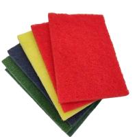 China Colorful non-scratch household kitchen scouring pads Polyester/nylon strong and durable kitchen cleaning products for sale
