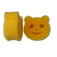 China Cute Smiley Slow-Rebath Warm Water Sponge Soft Squishy Bath Toy For Children for sale