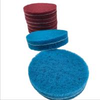 China Industrial Kitchen Cleaning Polishing Nylon Diamond Abrasive Wire Brushing Cloth Plush Scouring for Customization for sale