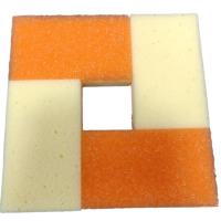 China Kitchen Essential Customized Size Orange Yellow Temperature-sensitive Sponge For High Water Absorption And Durability for sale