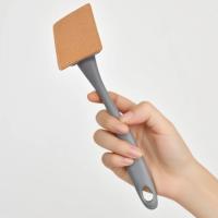 China Wholesale wood pulp sponge scrubber compressed wood pulp cotton kitchen cleaning sponge with printed pattern for dishwashing and removing grease for sale