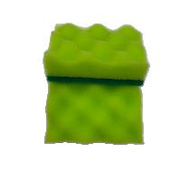 China waist-shaped dishwashing sponge made of superfine fiber with steel wool scouring pad, highly absorbent, reusable, and scratch-free for kitchen use for sale
