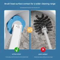 China Toilet brush - disposable replaceable brush head - bathroom cleaning brush set - home wall-mounted cleaning toilet for sale