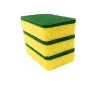 China Cement abrasive dish sponge, kitchen cleaning brush, dish brush, pot brush, high-density sponge, scouring pad, dish cloth, factory for sale