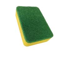 China Cement abrasive dish sponge, kitchen cleaning brush, dish brush, pot brush, high-density sponge, scouring pad, dish cloth, factory for sale