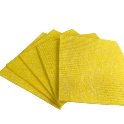 China Wholesale Italian wood pulp cotton rags kitchen cleaning absorbent dishwashing scouring pads not easy to get oily environmentally friendly lazy rags for sale