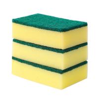 China Double-Sided Kitchen Sponge 110x80x20mm High-Density Scouring Pad for sale