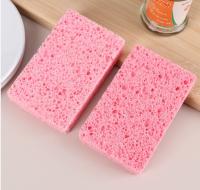 China Eco-Friendly Wood Pulp Fiber Sponge 10 cm x 6 cm x 3 cm 10 Pieces for sale