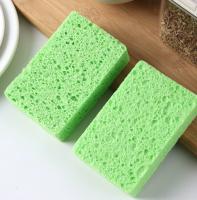China Eco-Friendly Wood Pulp Fiber Sponge 10 cm x 6 cm x 3 cm 10 Pieces for sale