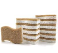 China Coconut Shell Fiber / Sisal And Celulose Sponge For Kitchen Natural Biodegradable Materials Dishwashing Artifact for sale