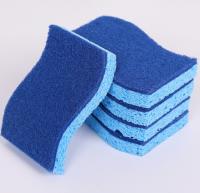 China S-shaped Blue Wood Pulp Sponge For Efficient Cleaning With Excellent Water Absorption Home-cleaning for sale