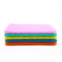 China Colorful Tough Scouring Sponge Pad for Long-Lasting Quick-Dry Cleaning on Non-Stick Cookware and Stainless Steel for sale