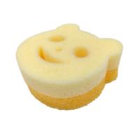 China Double-sided Bear-shaped Absorbent Flex Texture Sponge for Kitchen and Household Cleaning for sale
