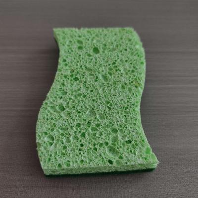China Customizable Eco-Friendly Kitchen Sponge Scourer with 100% Biodegradable Materials and Highly Effective Cleaning Power for sale