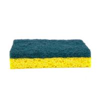 China Environmentally friendly biodegradable wood pulp cotton cellulose sponge scouring pad for kitchen cleaning for sale
