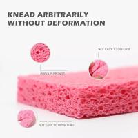China Biodegradable Wood Pulp Compressed Sponges Natural Cellulose Washing Scouring Pads for sale