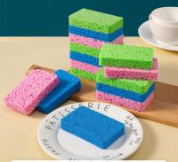 China Biodegradable Wood Pulp Compressed Sponges Natural Cellulose Washing Scouring Pads for sale