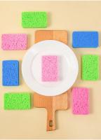 China Biodegradable Wood Pulp Compressed Sponges Natural Cellulose Washing Scouring Pads for sale