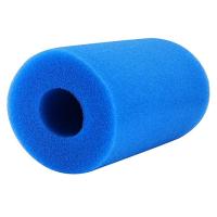 China PU Foam Blue Cylindrical Filter Sponge High-Porosity Media For Aquarium / Industrial for sale