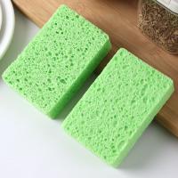 China Natural Green Cellulose Sponge High Absorbency for Kitchen Cleaning for sale