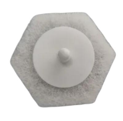 China Environmentally friendly dissolvable Cellulose sponge composite scouring pad, 100% cellulose, comes with its own cleaning solution for sale