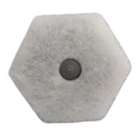 China Environmentally friendly dissolvable Cellulose sponge composite scouring pad, 100% cellulose, comes with its own cleaning solution for sale